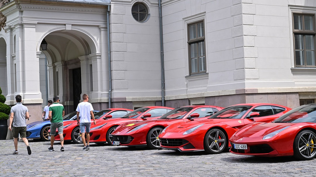 Ferrari Tour stops in Budapest