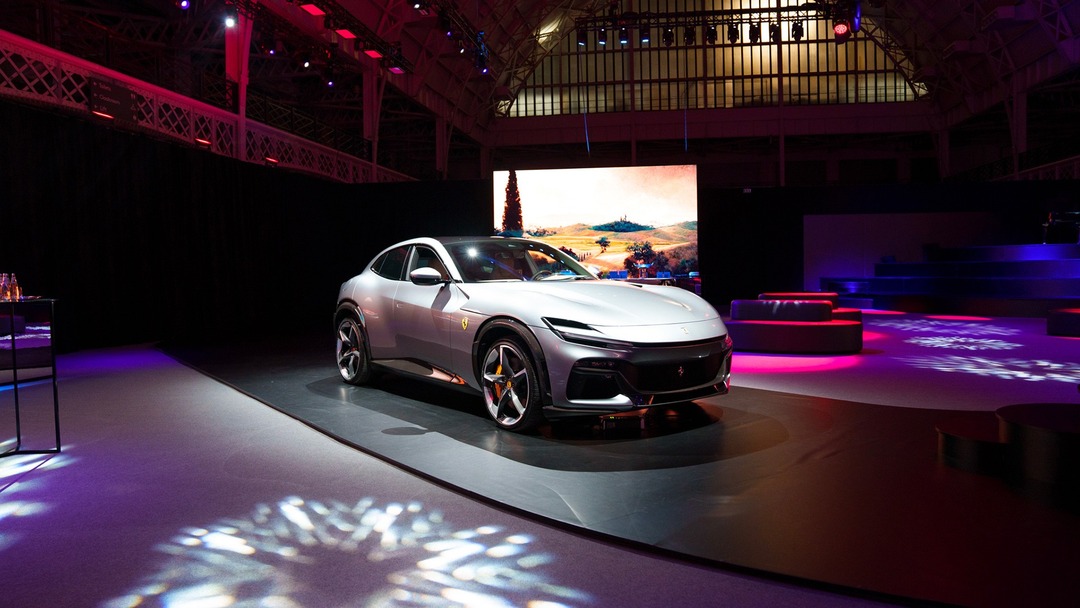 The new Ferrari Purosangue presented in London