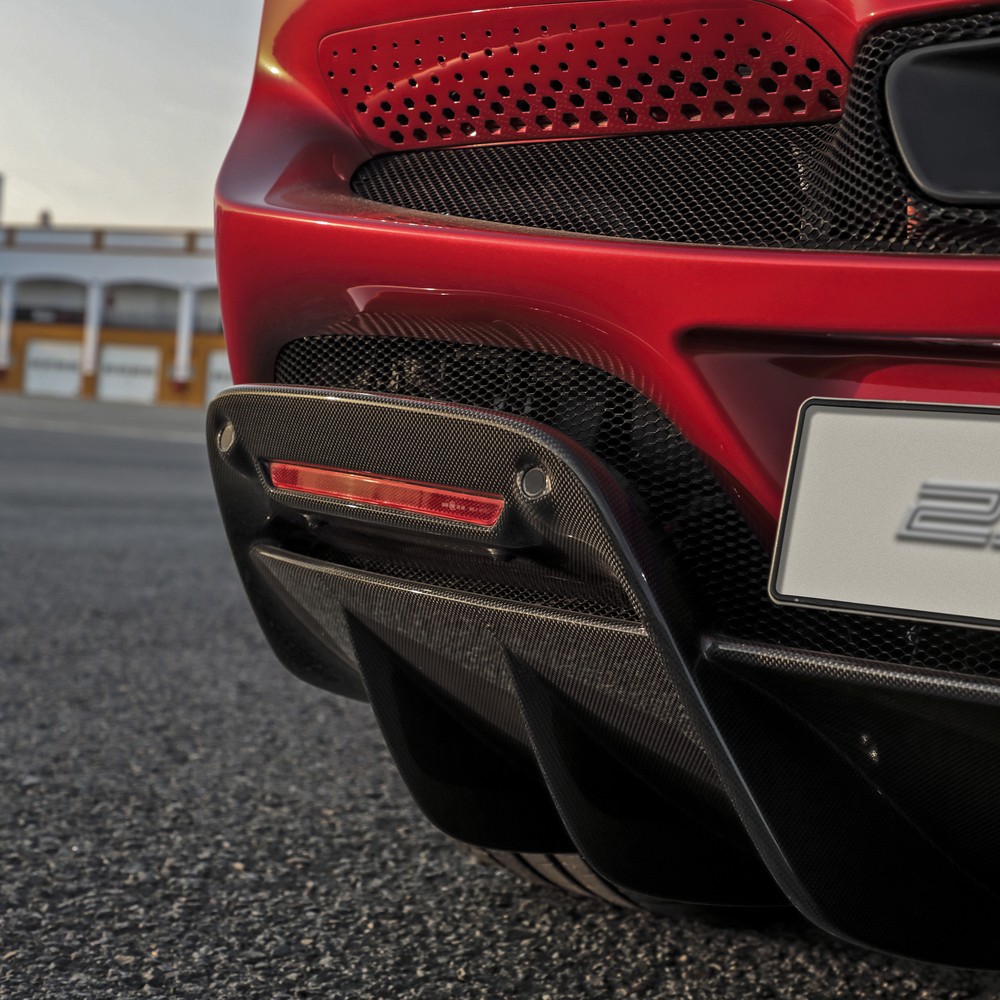 Carbon fibre rear diffuser
