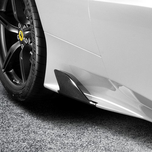 Carbon fiber aerodynamic flaps