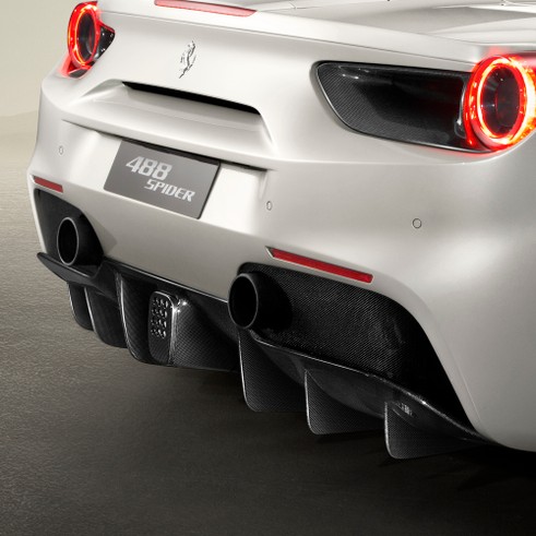 Carbon fibre rear diffuser