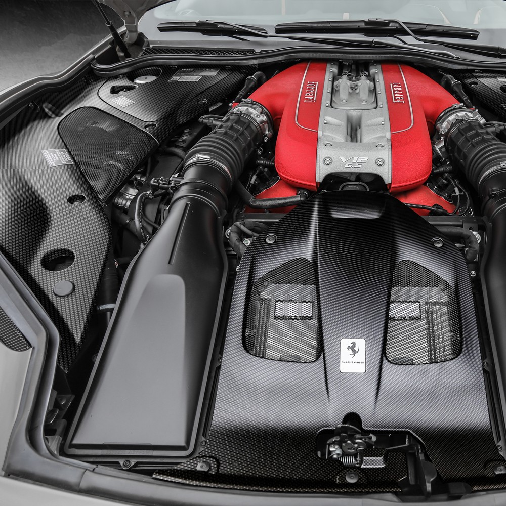 Carbon fibre engine compartment shields