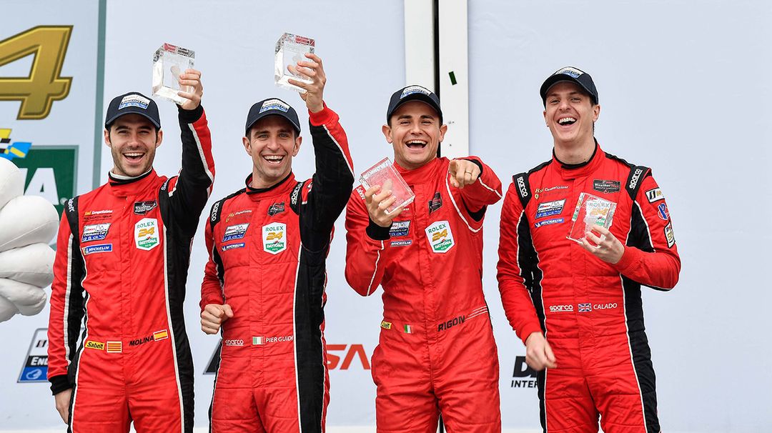 Ferrari of Risi Competizione takes second place