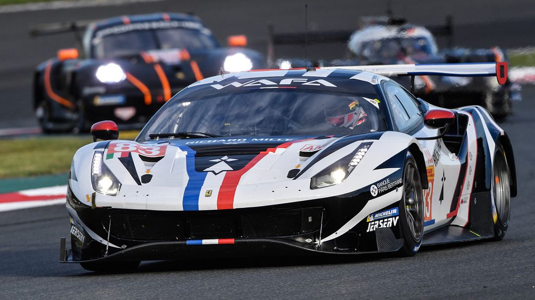 Ferrari on the podium in LMGTE Am at the 6 Hours of Fuji