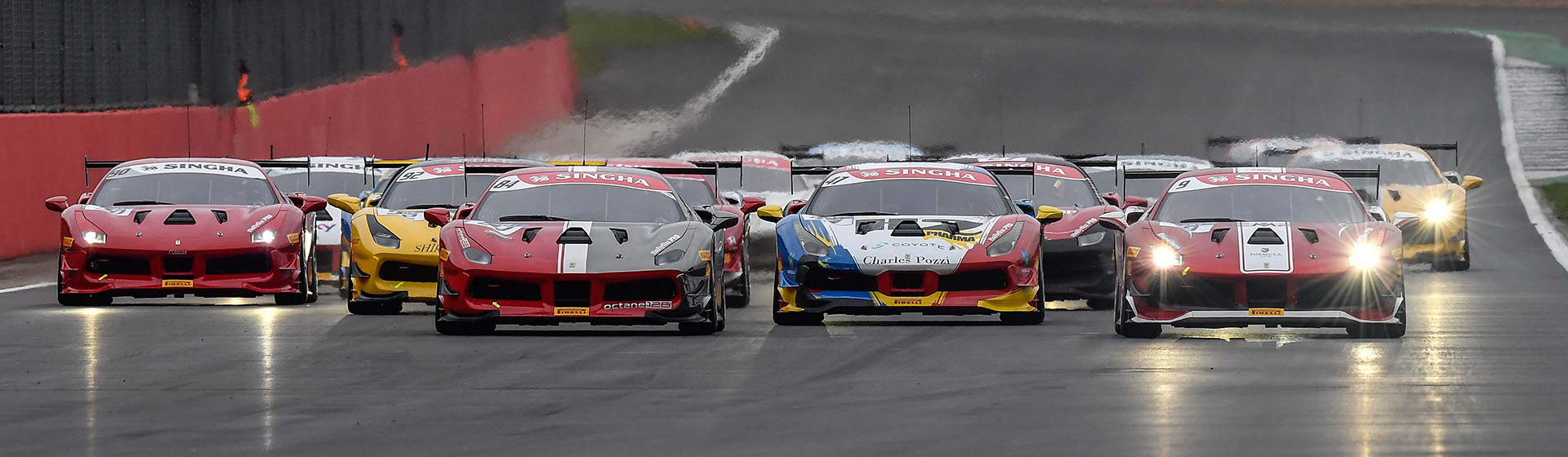 Ferrari Challenge Europe at Silverstone - Hurni, Mattsson, Nielsen and ...