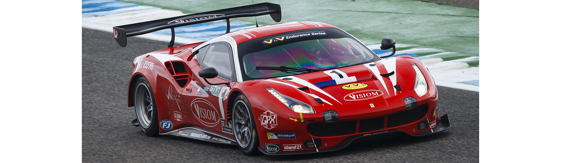 VdeV Endurance - The Visiom Ferrari 488 GT3 on track at Paul Ricard