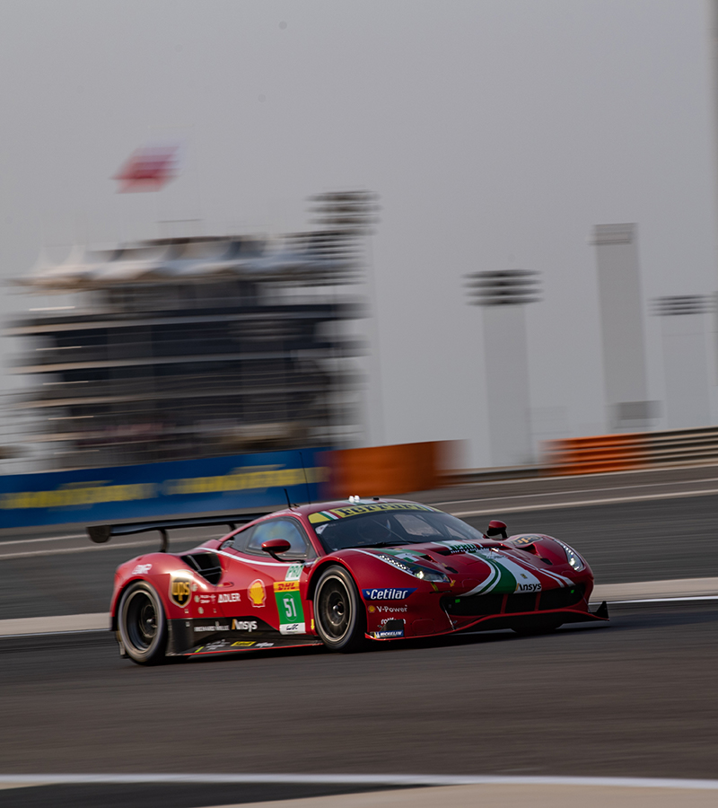 Ferraris lag in first free practice at Bahrain