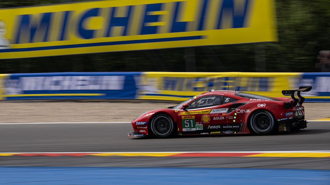 Progress for Ferrari on day two at Spa