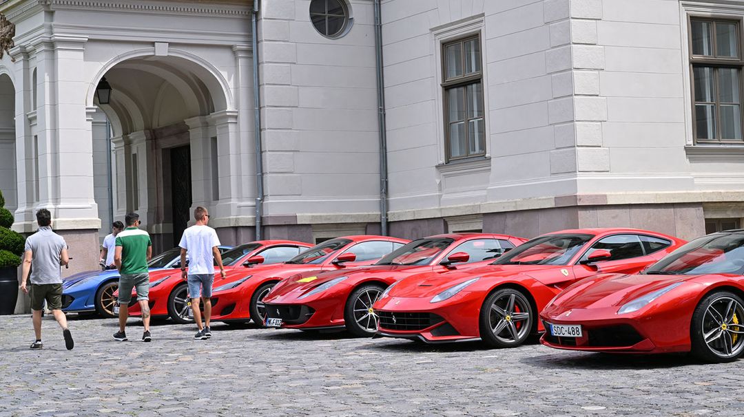 Ferrari Tour stops in Budapest