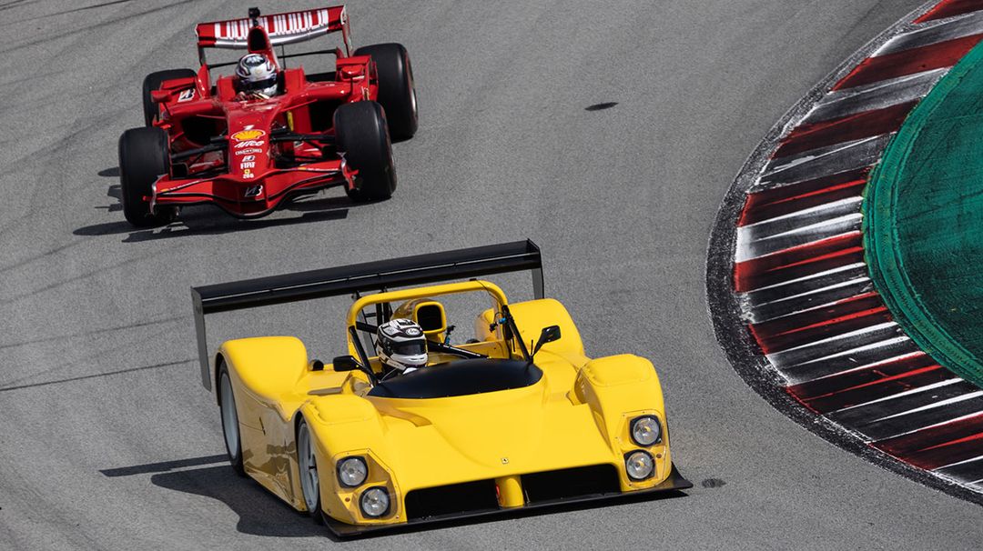 F1 Clienti and XX Programme Ferraris fly by in Barcelona