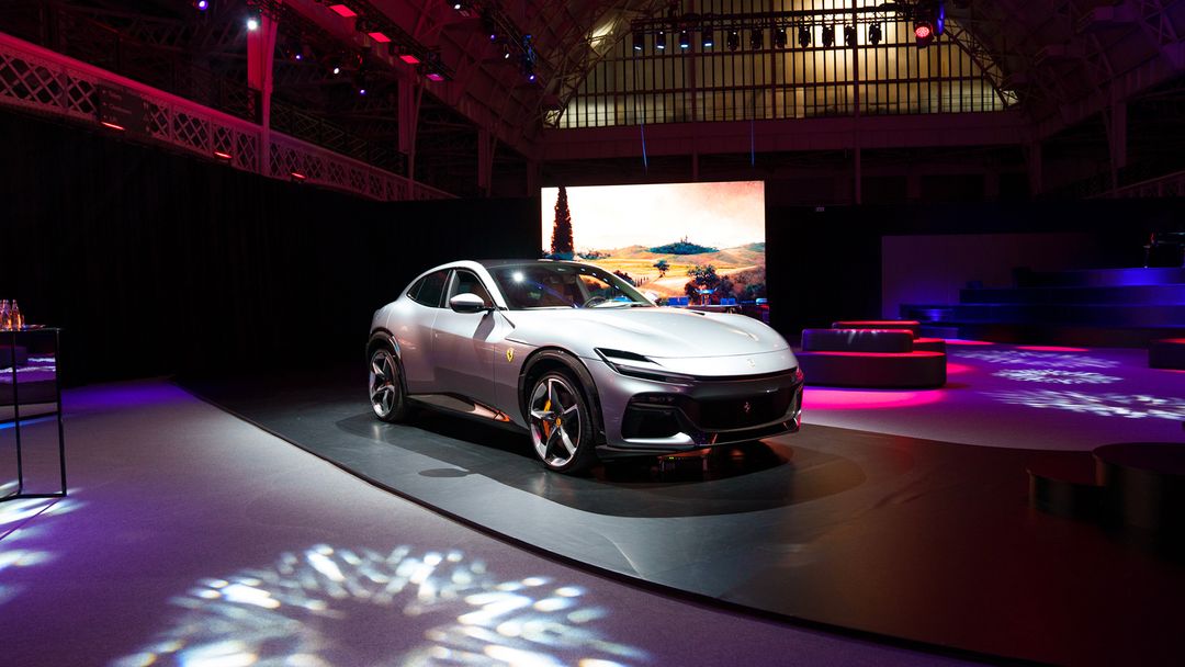 The new Ferrari Purosangue presented in London