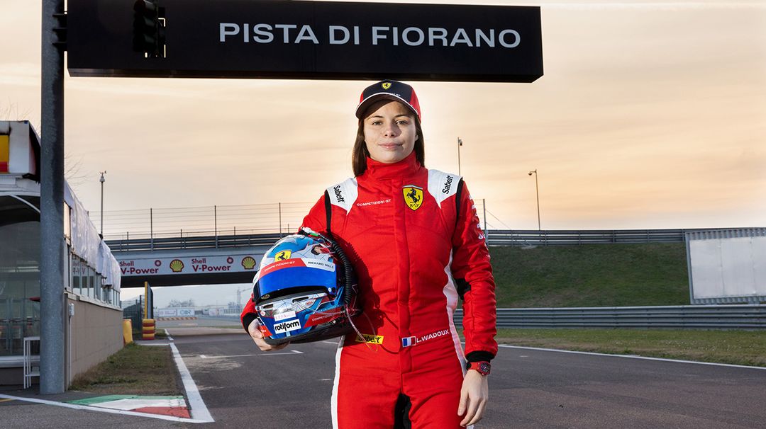 Lilou Wadoux, first female Ferrari Competizioni GT driver
