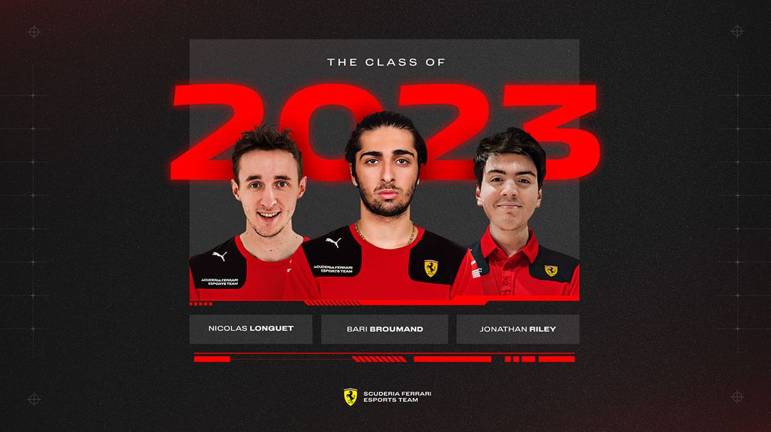 An all-new line-up for the Scuderia Ferrari Esports Team