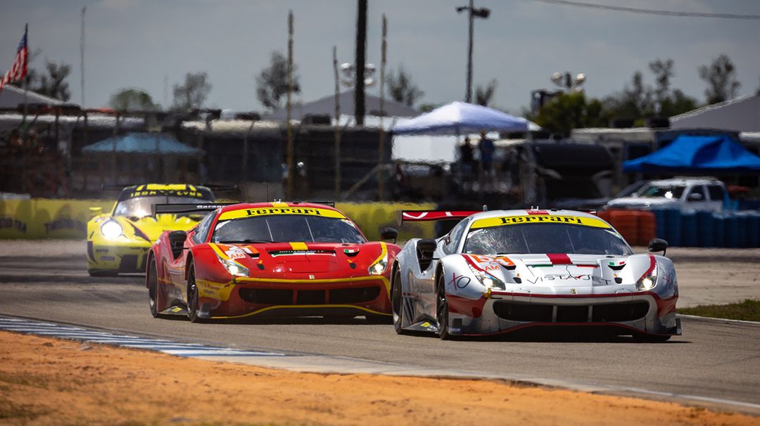 1000 Miles of Sebring has started with the Ferrari 488 GTEs
