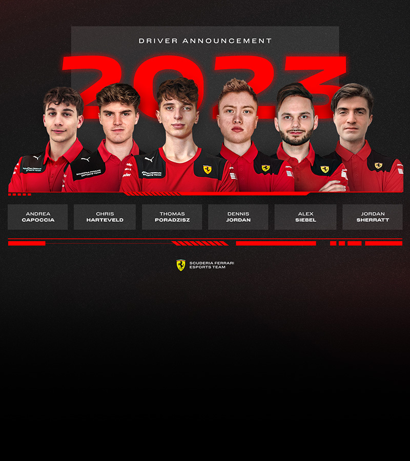 An all-new nine driver line-up for the Scuderia Ferrari Esports Team in ...
