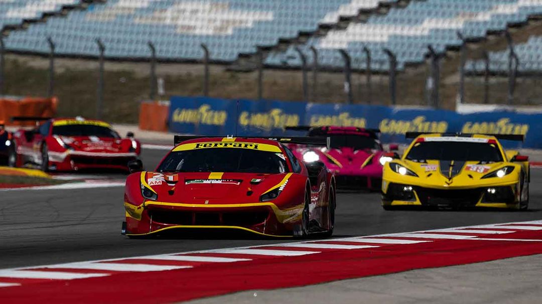 Ferrari 488 GTEs at Spa for the third round of the FIA WEC