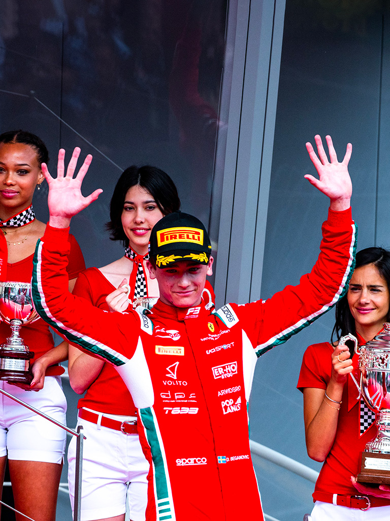 Formula 3: Beganovic on the podium in the Principality