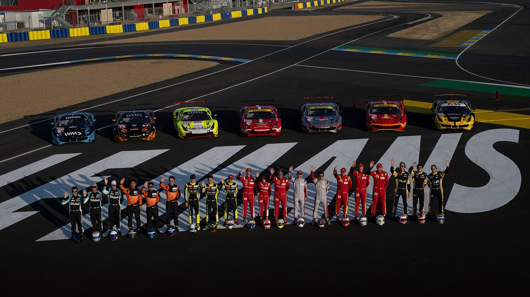 Ferrari 488 GTEs at Centenary 24 Hours of Le Mans