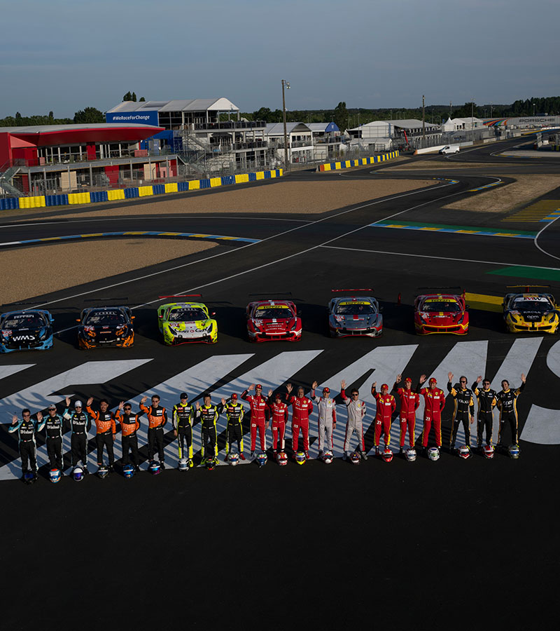 Ferrari 488 GTEs at Centenary 24 Hours of Le Mans