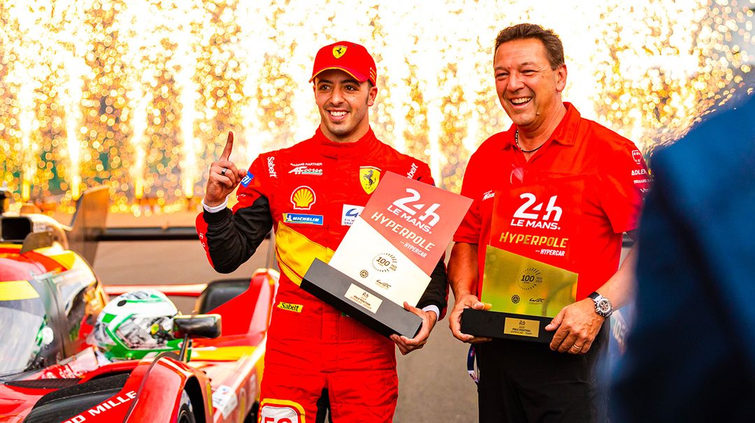 Ferrari on pole at Le Mans after 50 years