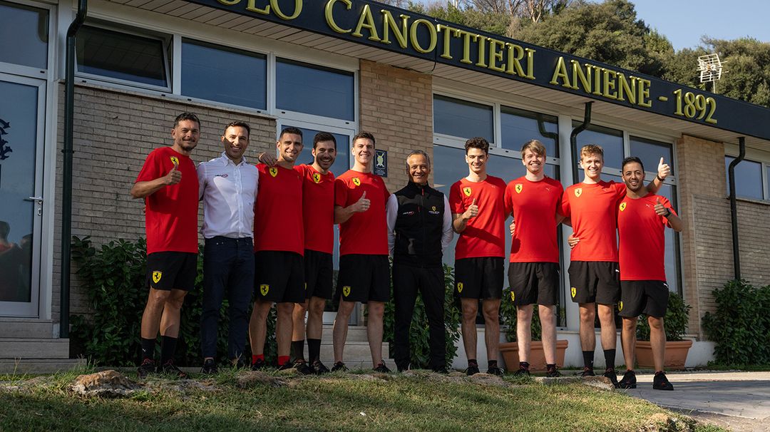 From padel to rowing: Ferrari GT drivers’ training camp in Rome