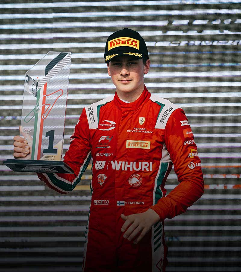 Italian Formula 4: three podiums for Taponen at season finale