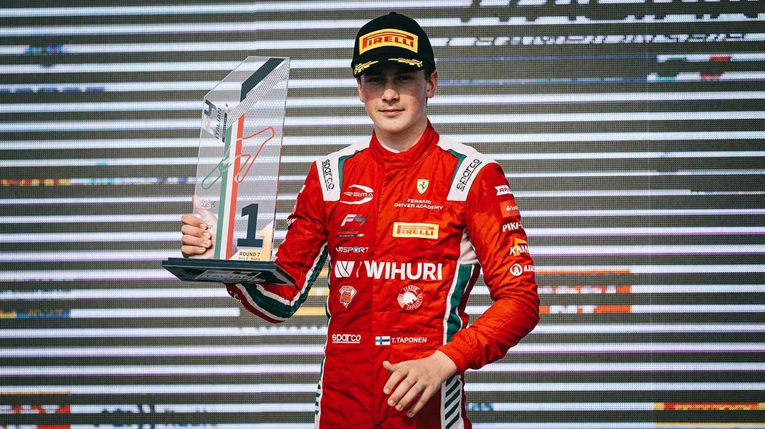 Italian Formula 4: three podiums for Taponen at season finale