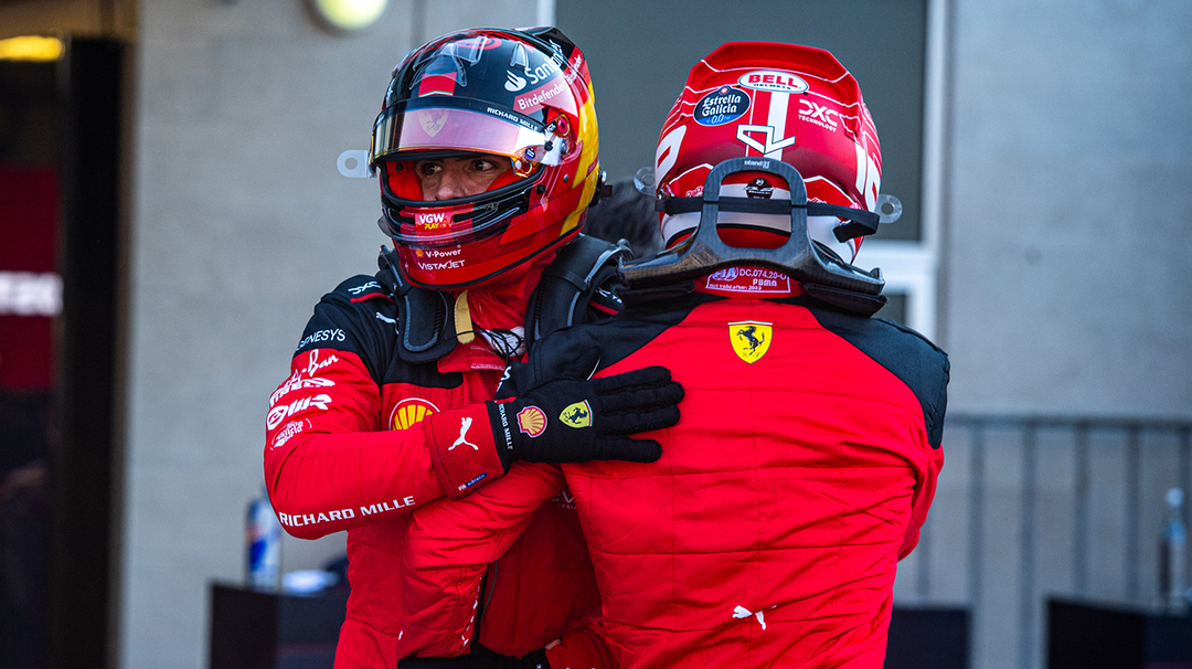 Quali recap: Charles on pole with Carlos second