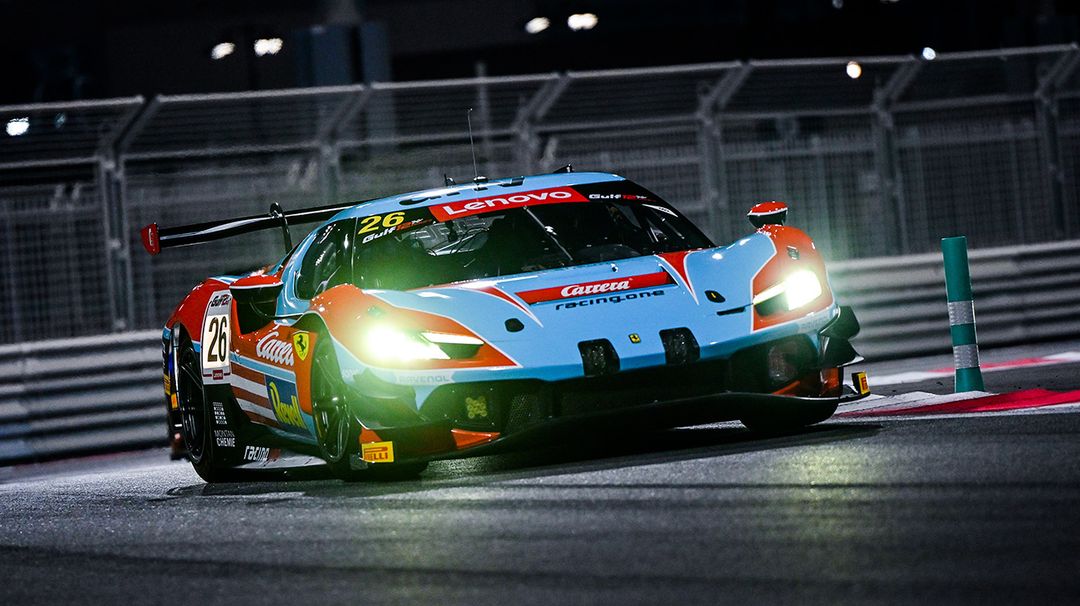 Seven Ferraris at the Gulf 12 Hours