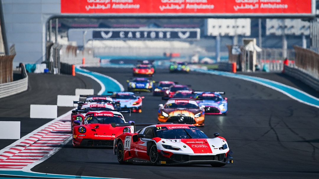 Ferrari podium at Gulf 12 Hours