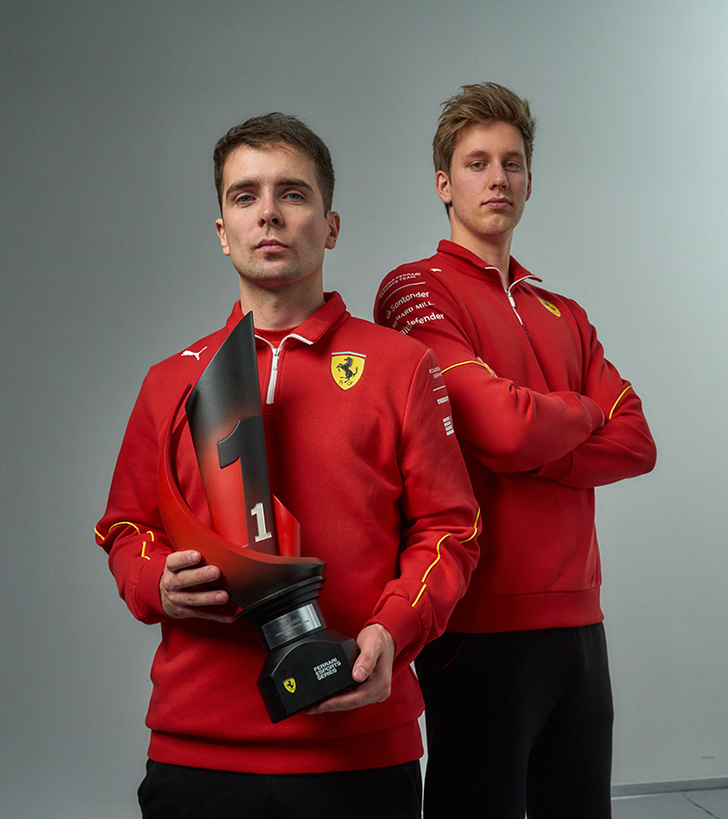 Gergo Baldi and Isaac Gillissen join the Scuderia Ferrari Esports Team