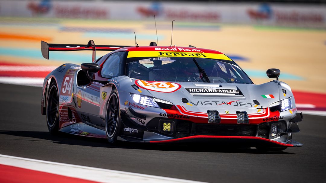 Ferrari 296 LMGT3s at Imola for the Italian FIA WEC race
