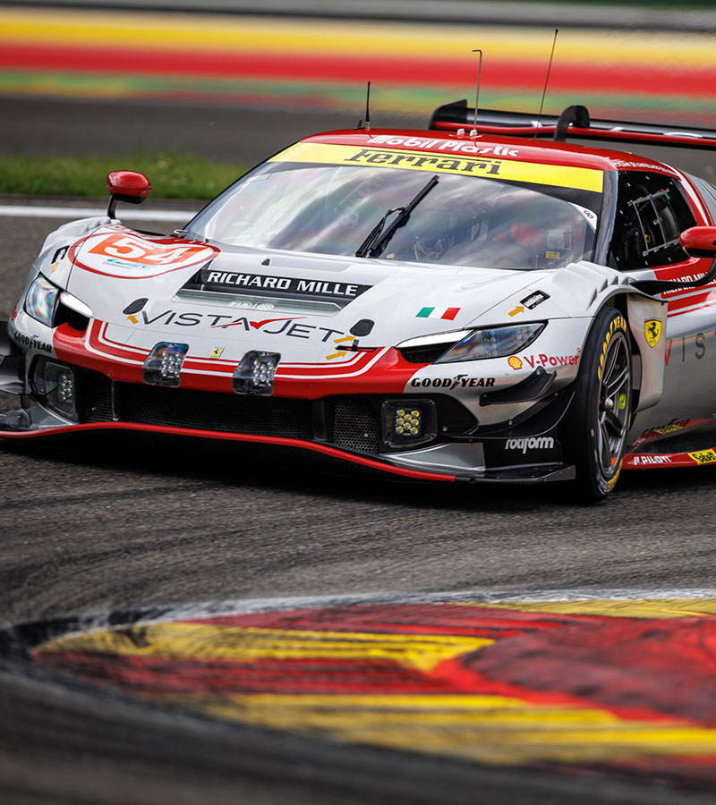 Ferrari 296 LMGT3s at the 24 Hours of Le Mans