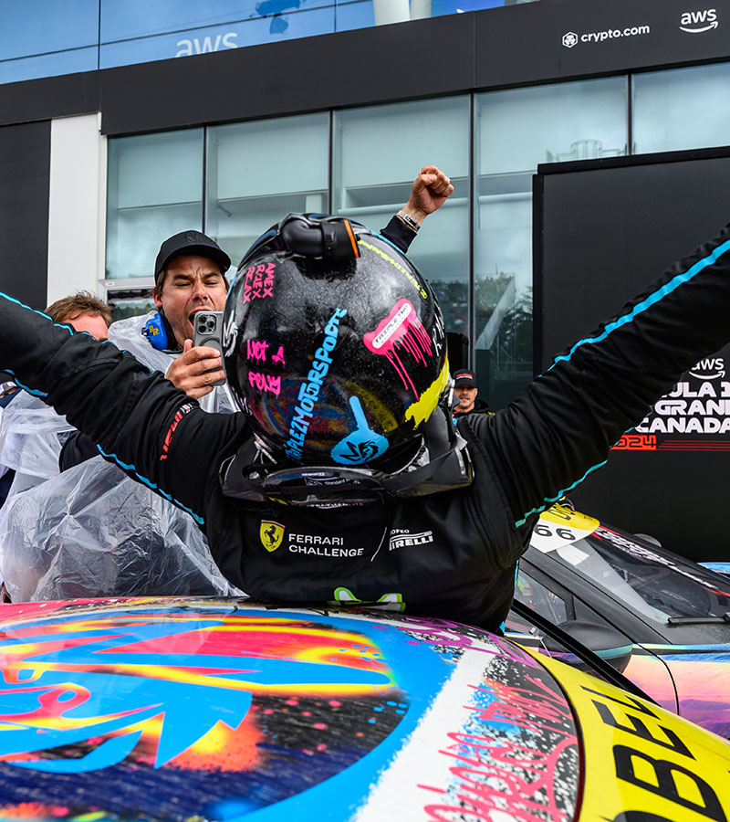 Celebration in Montreal for Race 2 Winners