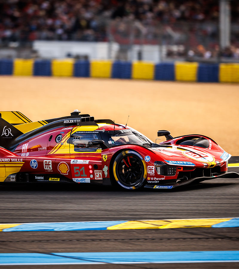 Ferrari on second row at 24 Hours of Le Mans