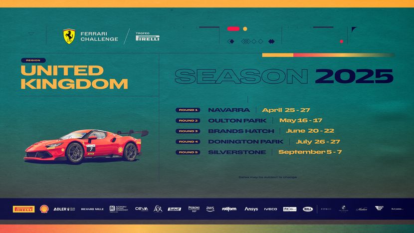 UK series 2025 calendar unveiled